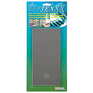 Incom Re3896gr 4" X 9" Gray Soft Textured Vinyl Traction Strip 2 Pack