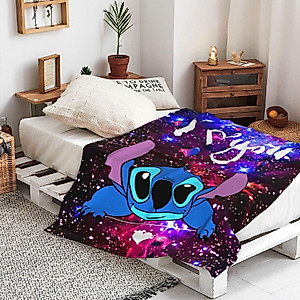Anime Blanket Cute Cartoon Anime Merch Decor Throw Blankets Ultra Soft Anime Stuff Blankets and Throws Bedding Gifts for Kids Girls Boys Women Adults Birthday Decorations 50"X40"