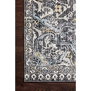 Loloi II Cassandra Collection CSN-02 Charcoal/Gold, Traditional 7'-10" x 10' Area Rug