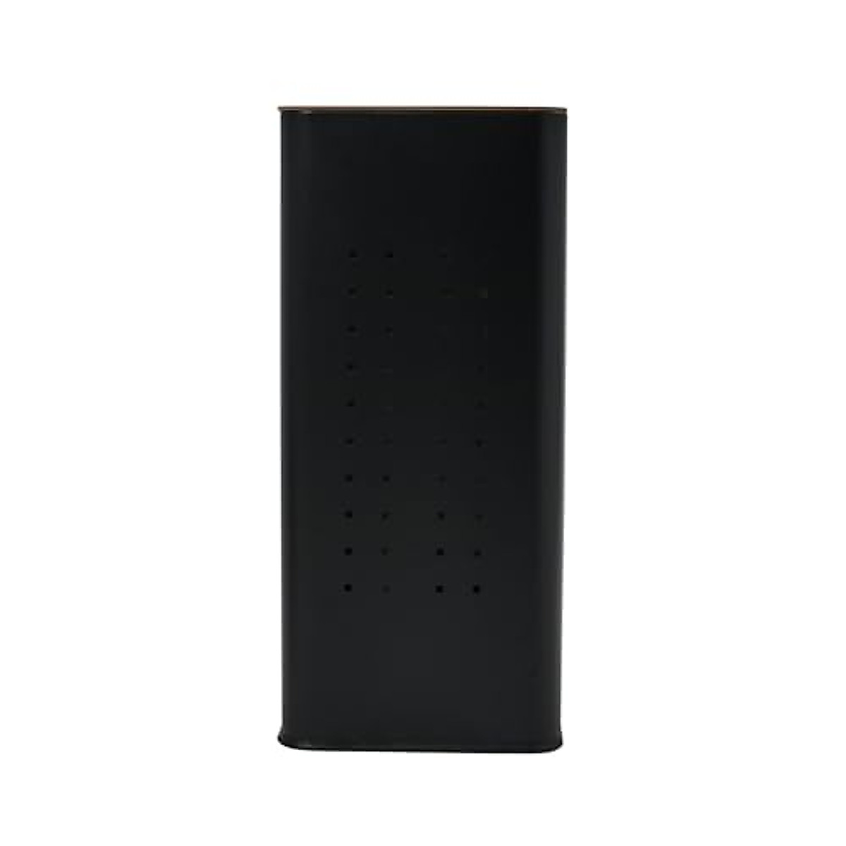 Household Essentials Black Steel Laundry Hamper with Lid, Matte