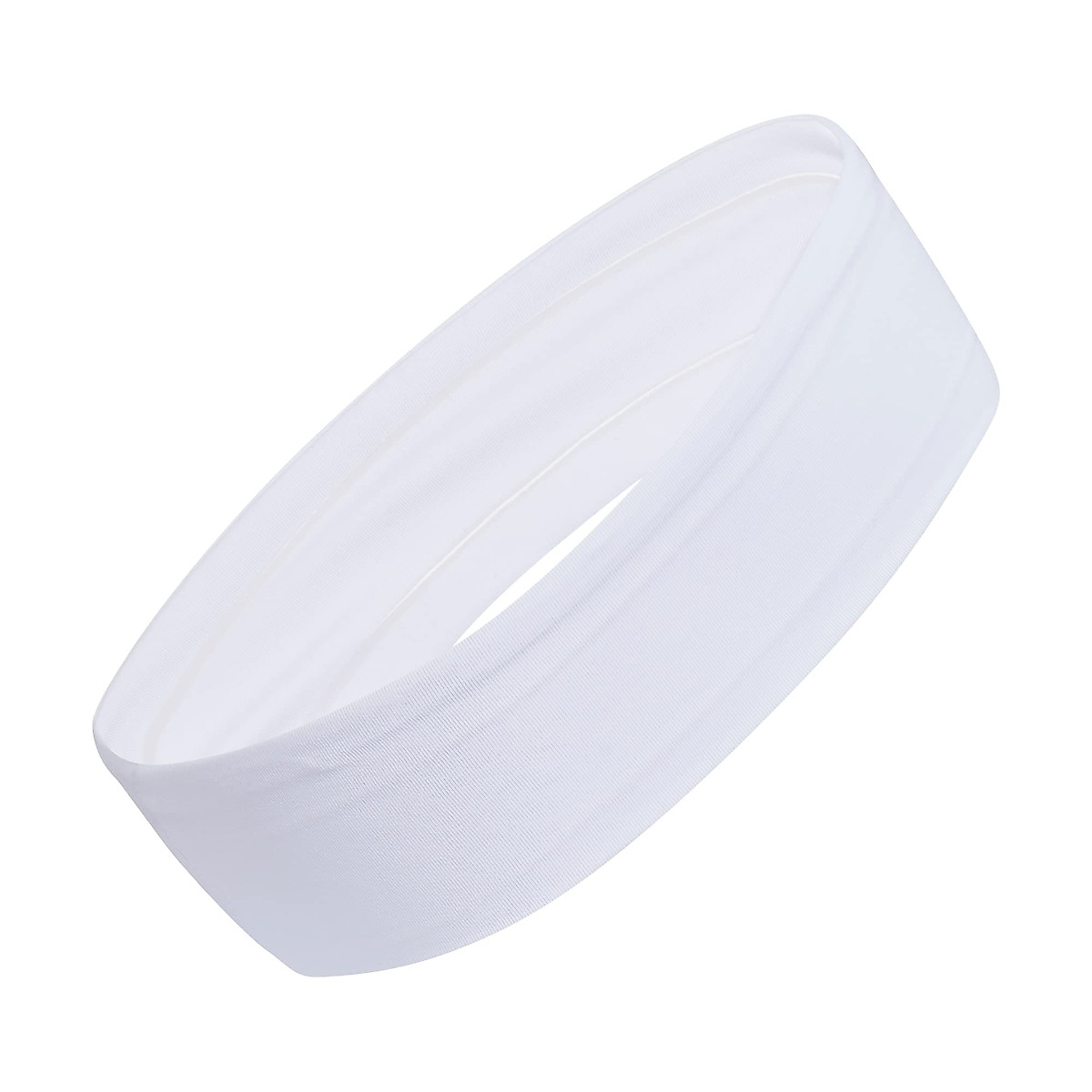 adidas Alphaskin Elastic Headband, White/Black/2, One Size