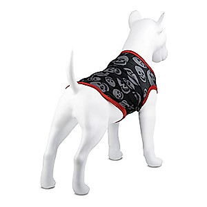 Hozz 2 Pack Dog Cute T Shirts for Small Dogs Durable Polyester Summer Clothes no Shrink Fashion Skull S
