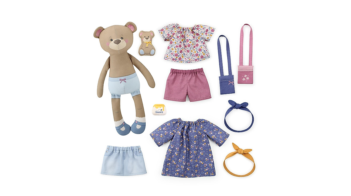 Sewing Panel Doll Kit: Betsy Bear & Clothes