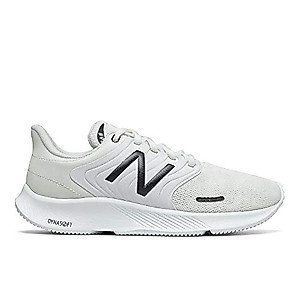 New Balance Women's Dynasoft 068 V1 Running Shoe, White/Black, 8 Wide