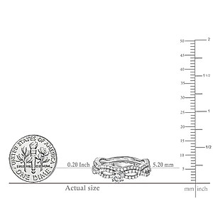 Dazzlingrock Collection 1.00 Carat (Cttw) 14K Round Diamond Women Engagement Ring Set, White Gold, Size 9