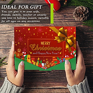 12PCS Christmas Scented Candles, 2.5OZ Jar Candles, 12 Christmas Fragrances Candle Set for Women, Mom, Grandma, Godmother, Coworker, Teacher