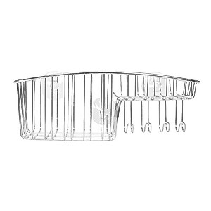 Spectrum Diversified Bathroom Contempo Shower, Stainless Steel, Basket w/Hooks