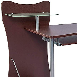 Techni Mobili RTA-325-CH36 Stylish Computer Desk with Storage, Chocolate, 22.25" D x 51.25" W x 39.5" H
