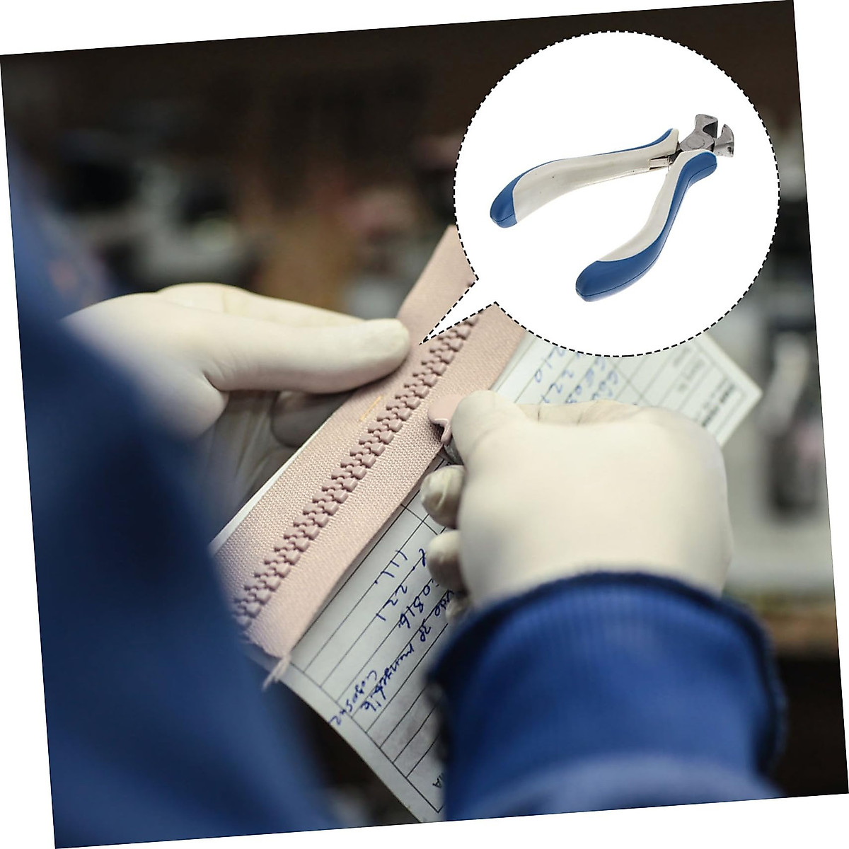 SEWACC Zipper Pliers for Install Tail Gear Slotted Pliers for Outdoor Tents Clothing Bags Sturdy Tool Random Color