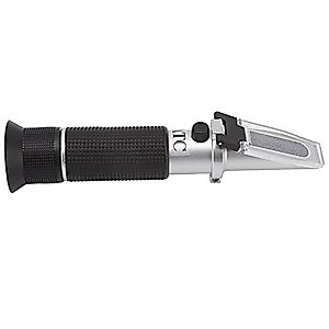 GLOGLOW Portable Refractometer, Clear Reading Accurate Data Salinity Refractometer for Seawater