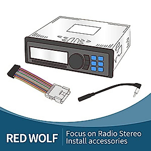 RED WOLF Compatible with GM GMC Chevrolet Buick Cadillac 1978-1989 Aftermarket Radio Wire Harness Stereo Connector Plug