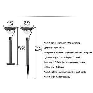 WHYSFX Product Solar Lawn Light Outdoor Waterproof Home Garden Villa Garden LED Landscape Light Lawn lamp