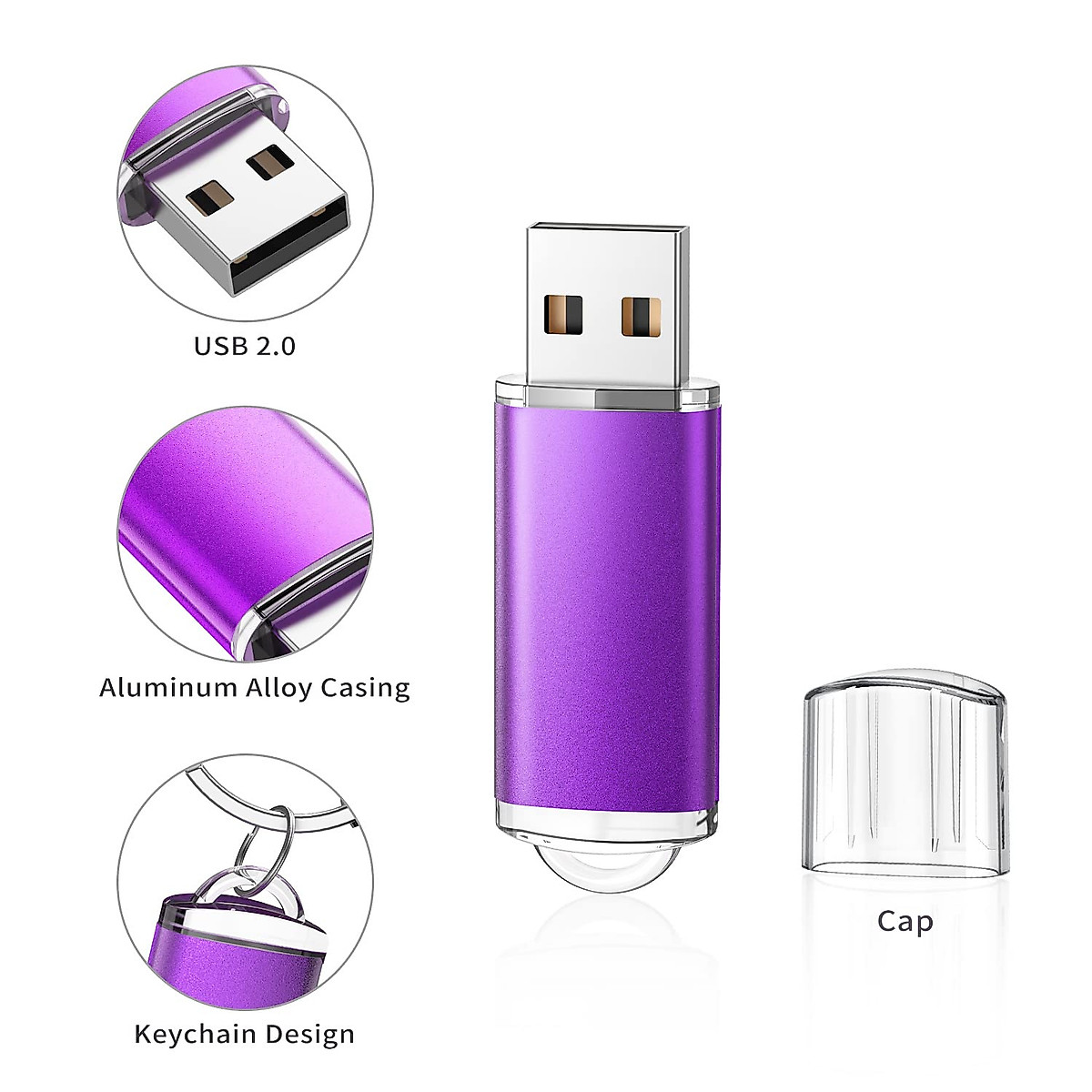 K&ZZ 16GB Flash Drive 10 Pack 16 GB USB Flash Drives Thumb Drive USB Stick 16G Memory Stick USB Drive USB 2.0 Pen Drive, Multicolored