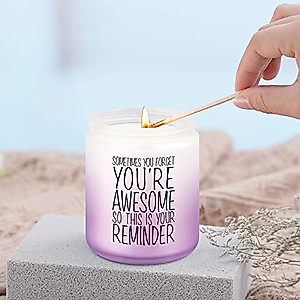 GSPY Vanilla Scented Candles - Thank You Gifts, Appreciation Gifts for Women, Men - Teacher Gifts, Nurse Gifts, Graduation Gifts - Funny Birthday Gifts for Mom, Friend, Coworker, Sister, Her