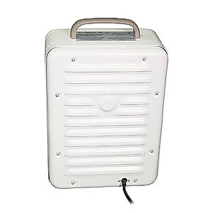 Comfort Glow EUH341 Milkhouse Style Electric Heater 5,200 Btu, White, Length: 7in, Width: 10.25in, Height: 15.5in