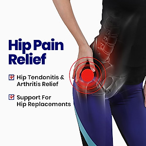 Hip Brace Thigh Compression Sleeve | Hip Sciatica Pain Relief Device Brace | Hamstring & Groin Compression Sleeve Wrap for Sciatic Nerve Relief | Hip Support Brace for Women & Men | Large / Right