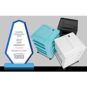 SD STUDIO DESIGNS Kubx Pro Mobile Rotating 4-Sided Storage Organizer with Multiple Compartments