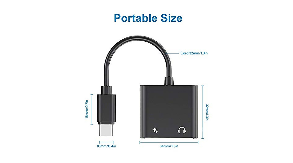ARKTEK USB-C to 3.5mm Audio Adapter - High-Res Audio & Fast Charge