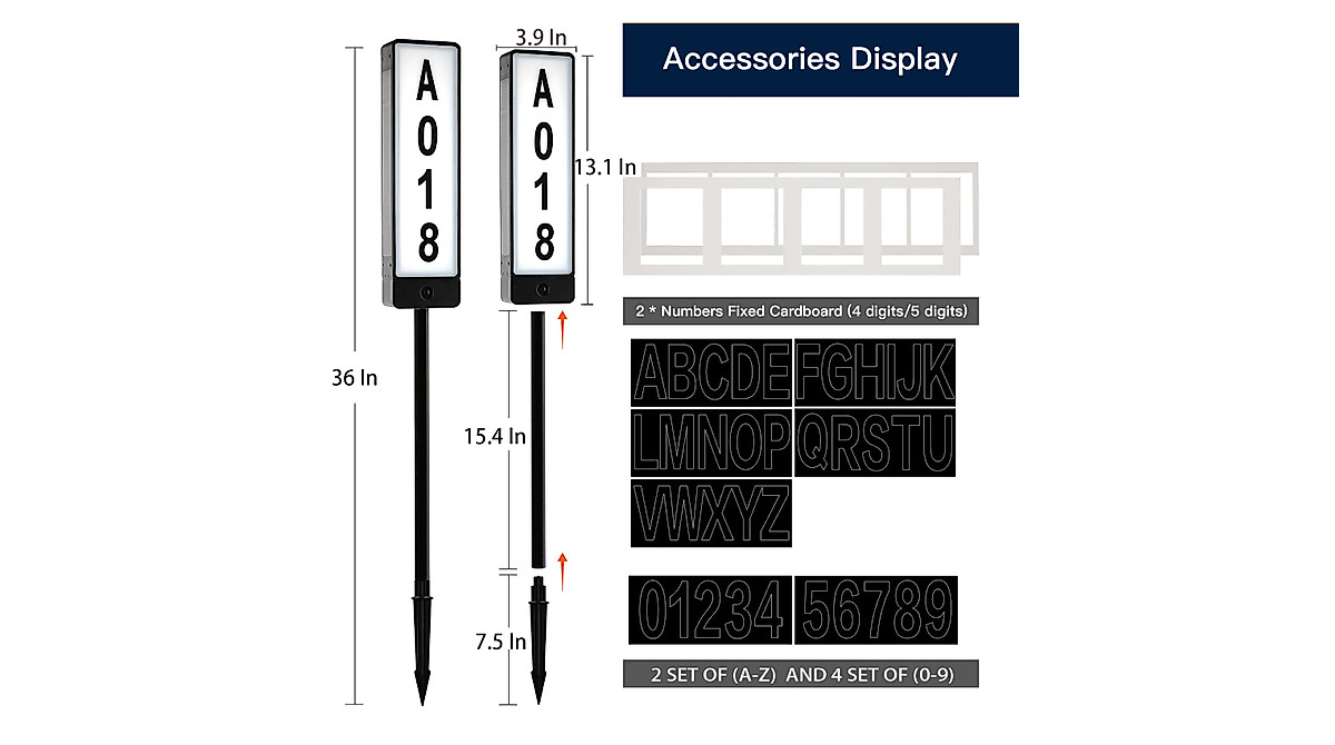 Illuminate Your Home with Dual-Sided Solar Address Plaques
