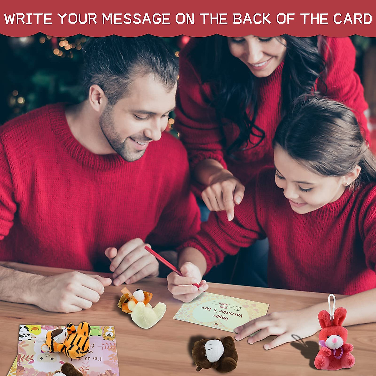 Valentines Day Gifts Cards for Kids, 36 Animal Plush Toys and 36 Valentines Day Cards for Kids School Classroom Prizes, Gift Exchange, Love Notes,for Girls and Boys Classroom Prizes Party Favors Toys