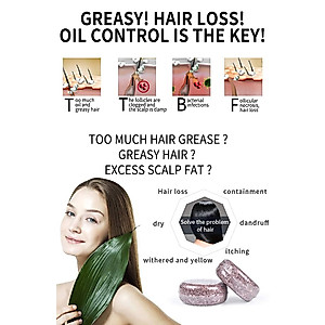 Hair Darkening and Regrowth Solid Shampoo Bar for Hair Loss Treatment for Men & Women (Polygonum multiflorum 2pcs)