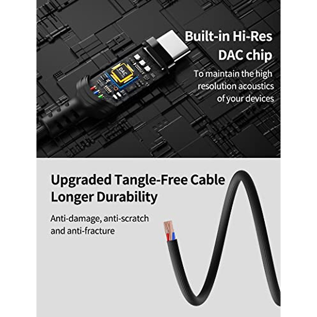 USB C Headphones Wired Earphones HiFi Stereo Type C Earbuds Noise Canceling in-Ear Headset with Mic Volume Control Bass for Samsung S23 S22 Ultra S21 FE S20 A53 Fold4 Pixel 7 6 6a 5 iPad Pro MacBook