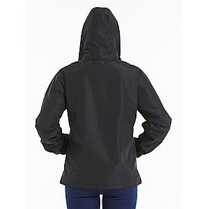 Diamond Candy Waterproof Rain Jacket Women Lightweight Outdoor Raincoat Hooded for Hiking skiing