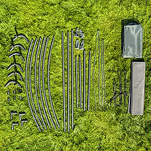 Hammock Swing Hanging Bed, Outdoor Swing with Canopy for Garden, Patio, Backyard, Porch,7.6'L x 4.5'W x 6.7'H