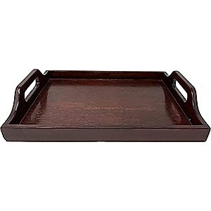 G.E.T. RST-18314 Serving Tray, 18" x 14", Mahogany