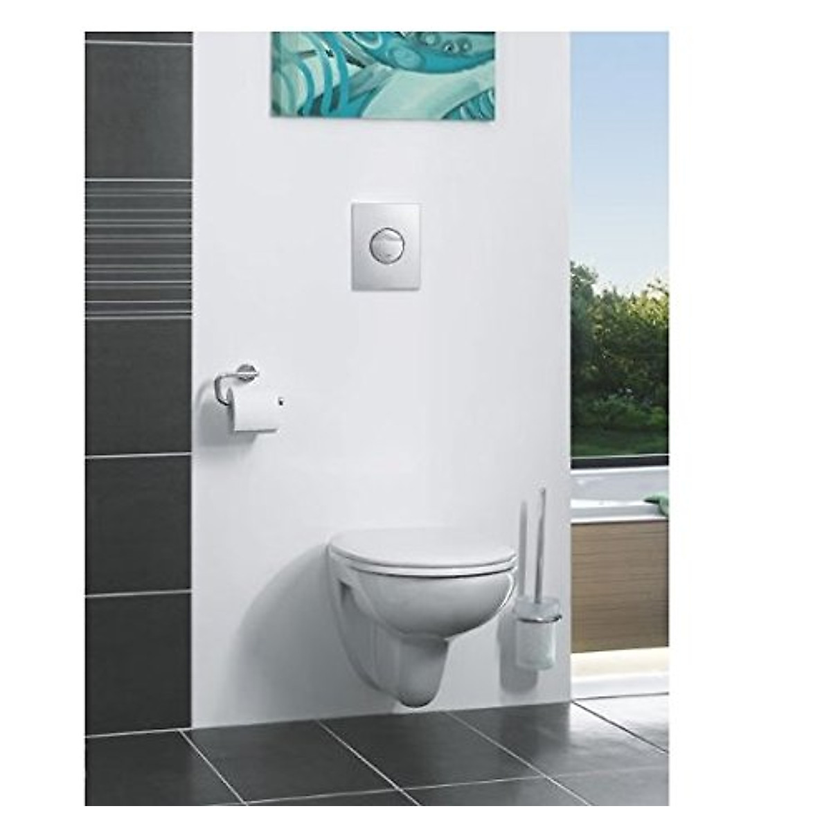 Grohe 40457001 BauCosmopolitan Paper Holder without cover, Starlight Chrome