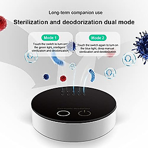 Air Purifier Mini Portable Intelligent Home Travel Size Air Purifier Deodorant Tool Household Refrigerator Deodorant Machine Double Mode for Wardrobe Refrigerator Car Toilet