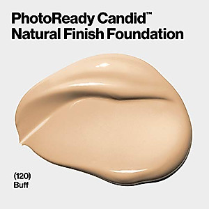 Revlon PhotoReady Candid Natural Finish Foundation, with Anti-Pollution, Antioxidant, Anti-Blue Light Ingredients, 120 Buff, 0.75 fl. oz.