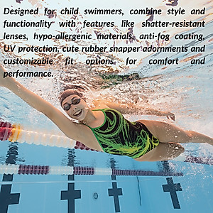 Sporti Antifog Snapper Jr. Goggle - Aqua