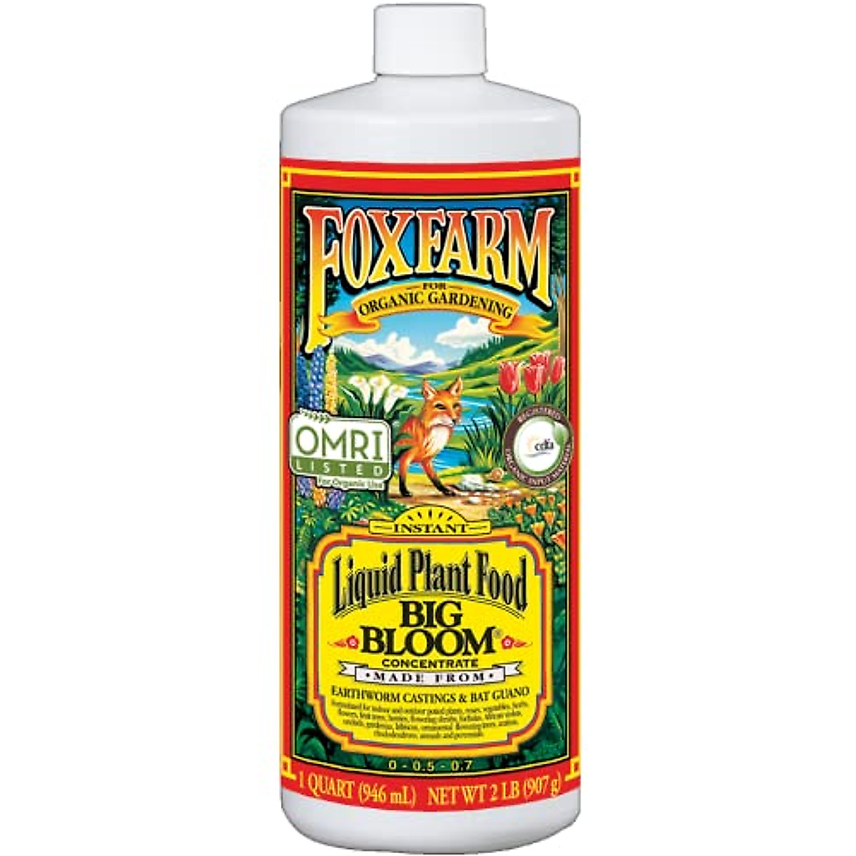 Fox Farm Fertilizer Soil Liquid Nutrient: Big Bloom + Twin Canaries Chart (32 oz Bottle)