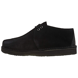 Clarks Men's Desert Trek Moccasin, Black Suede, 10 Medium US