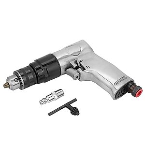Zouminyy Pneumatic Drill Air Drill, 3/8" 1700Rpm HighSpeed Pneumatic Drill Reversible Rotation Air Drill Tool For Hole Drilling