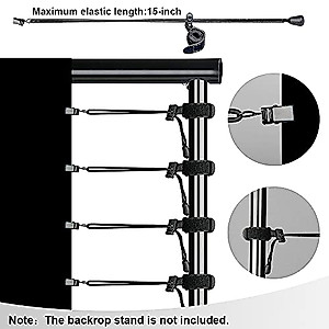 Lidlife 10 x 10 ft Black Backdrop, Black Photo Backdrop Curtain Background Screen Polyester Fabric Chromakey for Photography, Wrinkle-Resistant Black Backdrop Background with 4 Backdrop Clip for Video