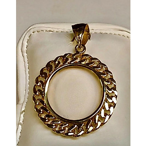 TEX 14k Yellow Gold Pendant, 1/2oz US American Eagle Coin, Approx 25g