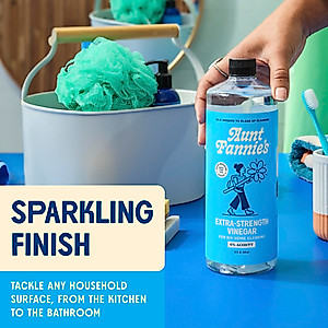 Aunt Fannie's All Purpose 6% Distilled White Cleaning Vinegar, 33 Ounce, Multipurpose Household Cleaner