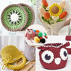 Yarn for Crocheting,100g Soft Yarn for Crocheting,Crochet Yarn for Sweater,Hat,Socks,Blankets(Blue)