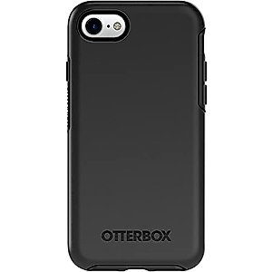 OtterBox Symmetry Series Case for iPhone SE 3rd Gen (2022), iPhone SE 2nd (2020), iPhone 8, iPhone 7 (Not Plus) - Non Retail Packaging - Black