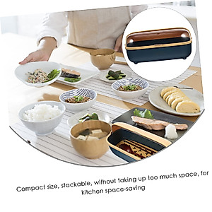 YARNOW Chopsticks Storage Box Tableware Rack Chopsticks Carrying Case Kitchen Drainer Basket Cutlery Tray Black Plastic Forks Silverware Drawer Organizer Drying Rack Pp Multifunction