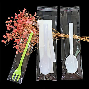 Doutop Self Sealing Cellophane Bags 2x6 500pcs Clear Bags 1mil Resealable Cellophane Bag for Packaging Candy Pen Gifts Favors Bookmarks Bracelet Key Chain Watch Disposable Tableware