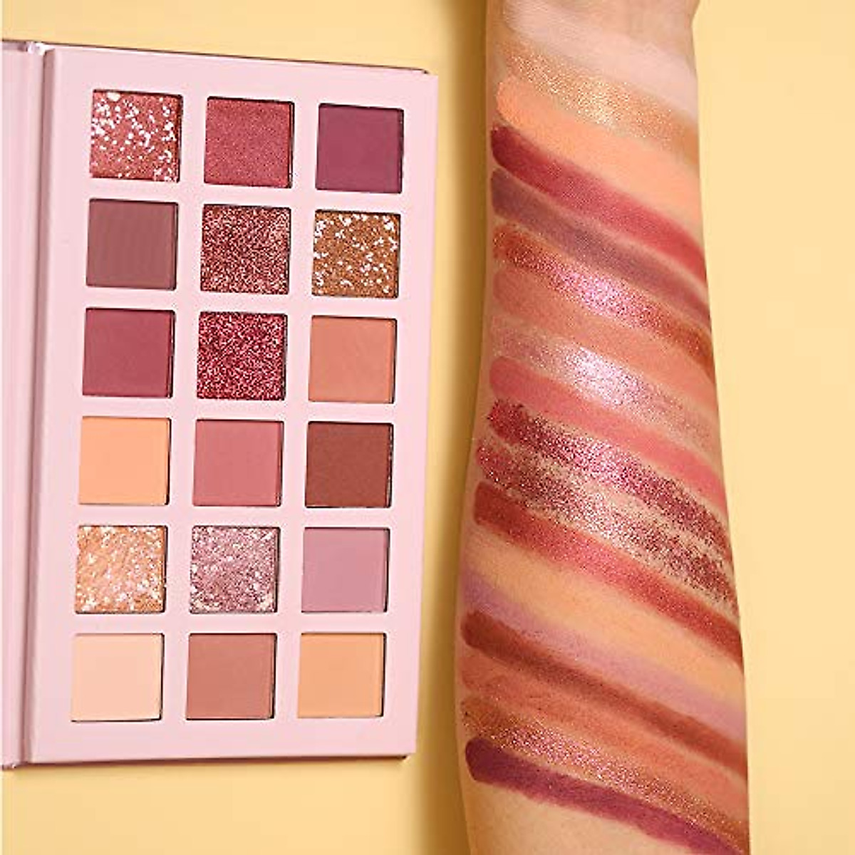2Pcs UCANBE Twilight Dusk + Aromas Nude Eyeshadow Palette Makeup Set, Matte Shimmer Glitter Pressed Pearl All Highly Pigmented Blending Powder, Natural Velvet Texture Eye Shadow Kit
