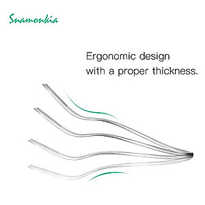 Snamonkia Appetizer Small Forks Set of 12, 5.4 Inches, Dessert Forks Stainless Steel, 3-Tine Portable Cocktail Salad Fruit Forks for Party Travel