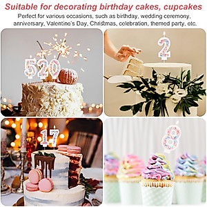 Number Birthday Candles, Cute Macaron Number Candles, Candy Color Sweet Birthday Candles for Cake, Number Cake Topper for Girls Birthday Party Baby Shower Wedding Anniversary (7)