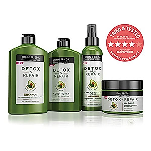 John Frieda Detox and Repair Shampoo, 8.45 Ounce Shampoo with Nourishing Avocado Oil and Green Tea