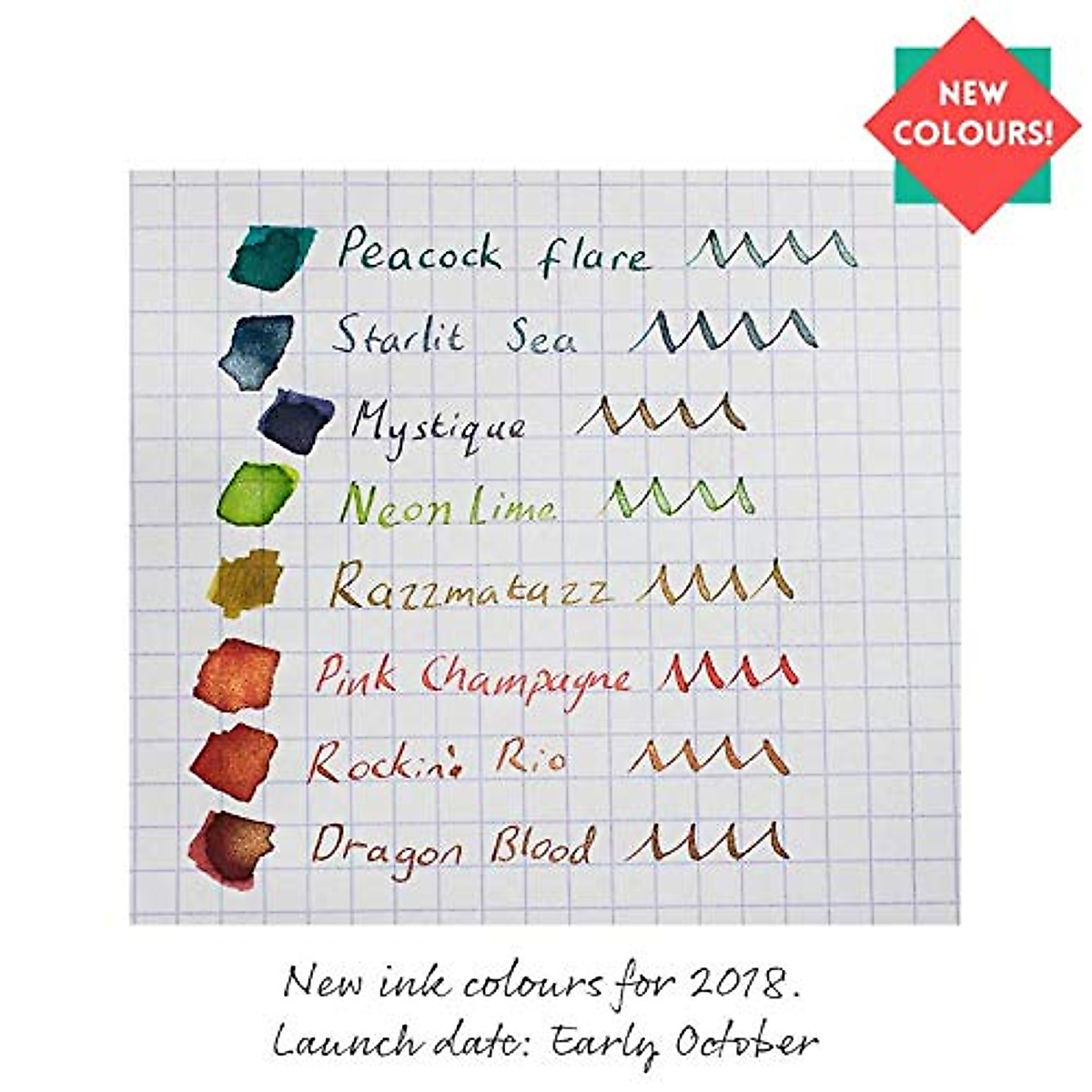 New Diamine 50ml Shimmer Ink Bottle (Dragon Blood)
