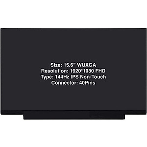 EM EMAJOR TECH New Screen Replacement for NV156FHM-N4J FHD 1920x1080 144Hz IPS LCD LED Display