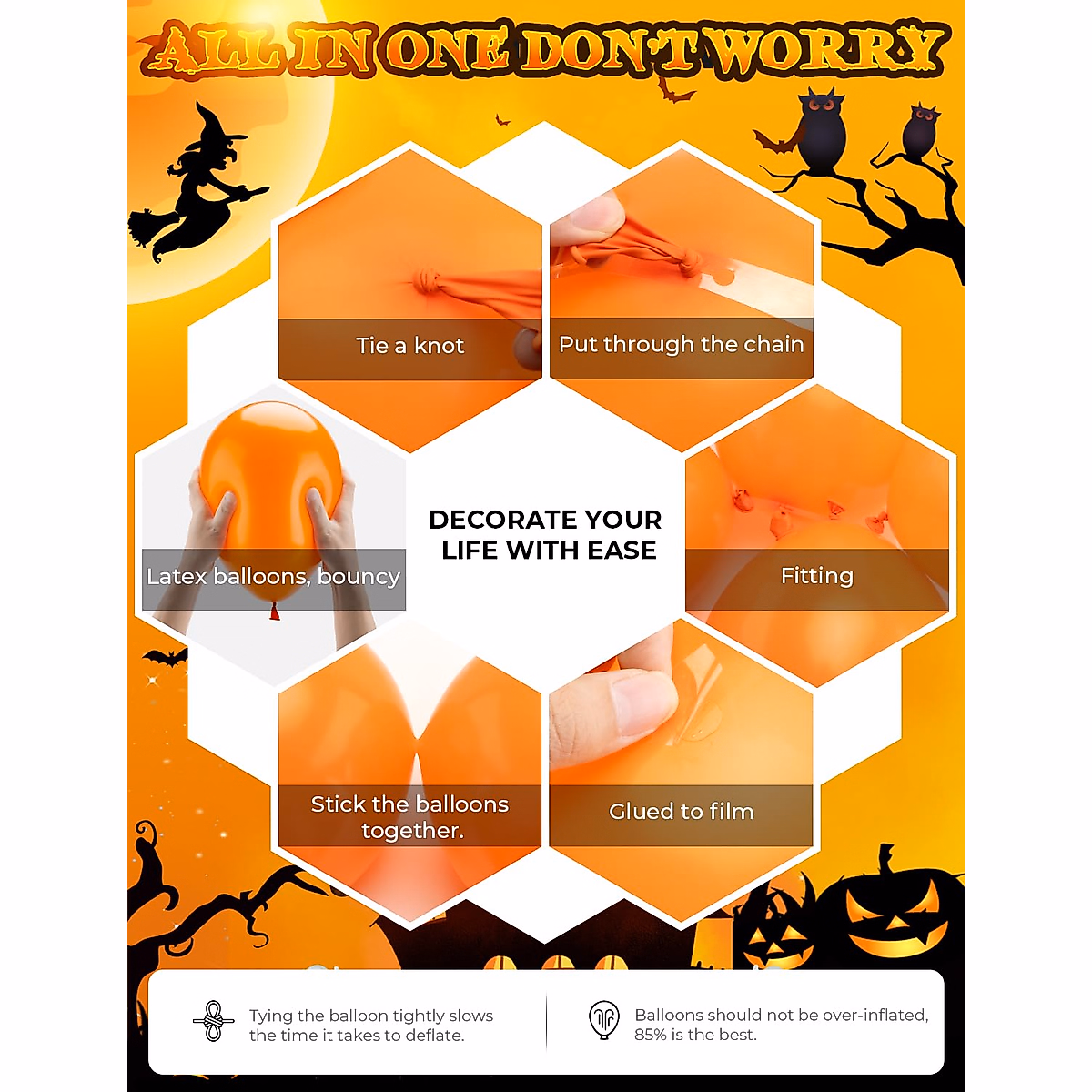 Halloween Balloons,12 Inch Pink Halloween Balloons,Pink Black Orange Balloons,Hey Boo Balloons with Cute Ghost,Wizard Hat,Bat Design for Halloween Party Decorations,Birthday,Baby Shower-50Pcs